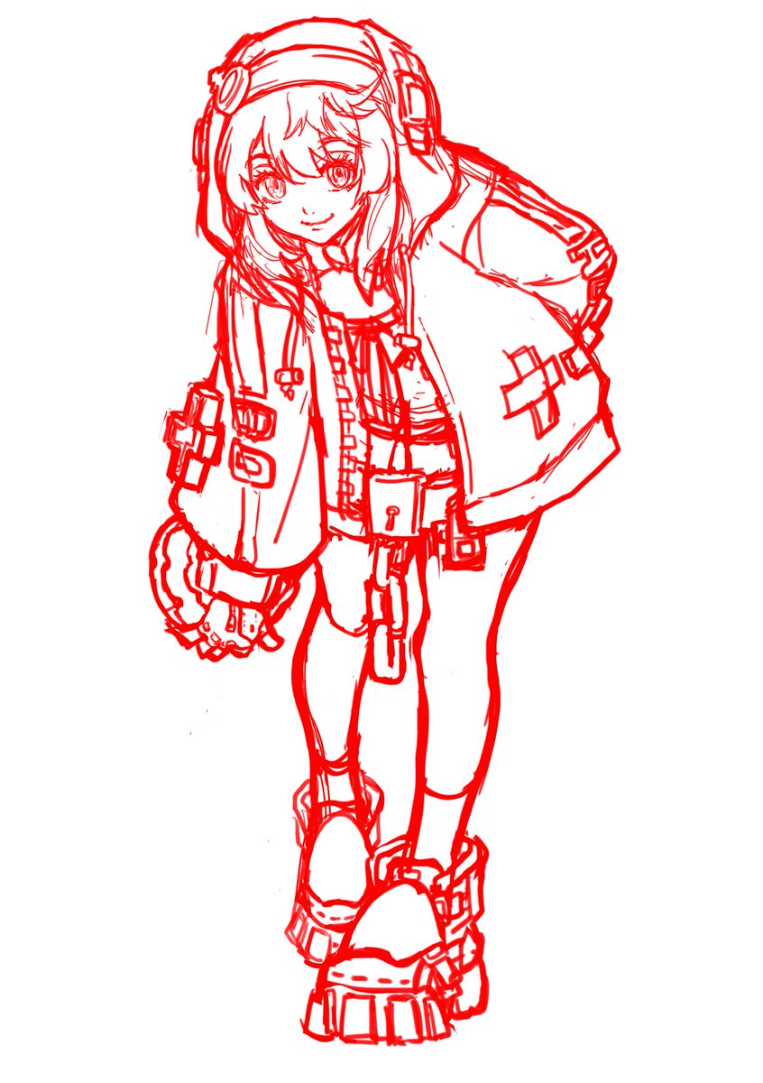 bridget (guilty gear) 1boy male focus otoko no ko solo fingerless ...