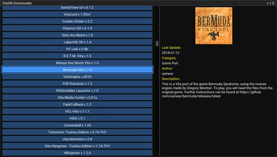 Rinnegatamante on Twitter: "Started working today on an official Vita client for VitaDB given ...