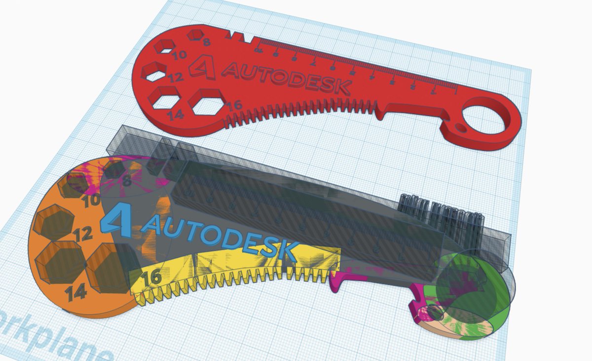 Tinkercad on Twitter: "mikeasaurus used Tinkercad to design and print this 🛠️ multitool! It's a ...