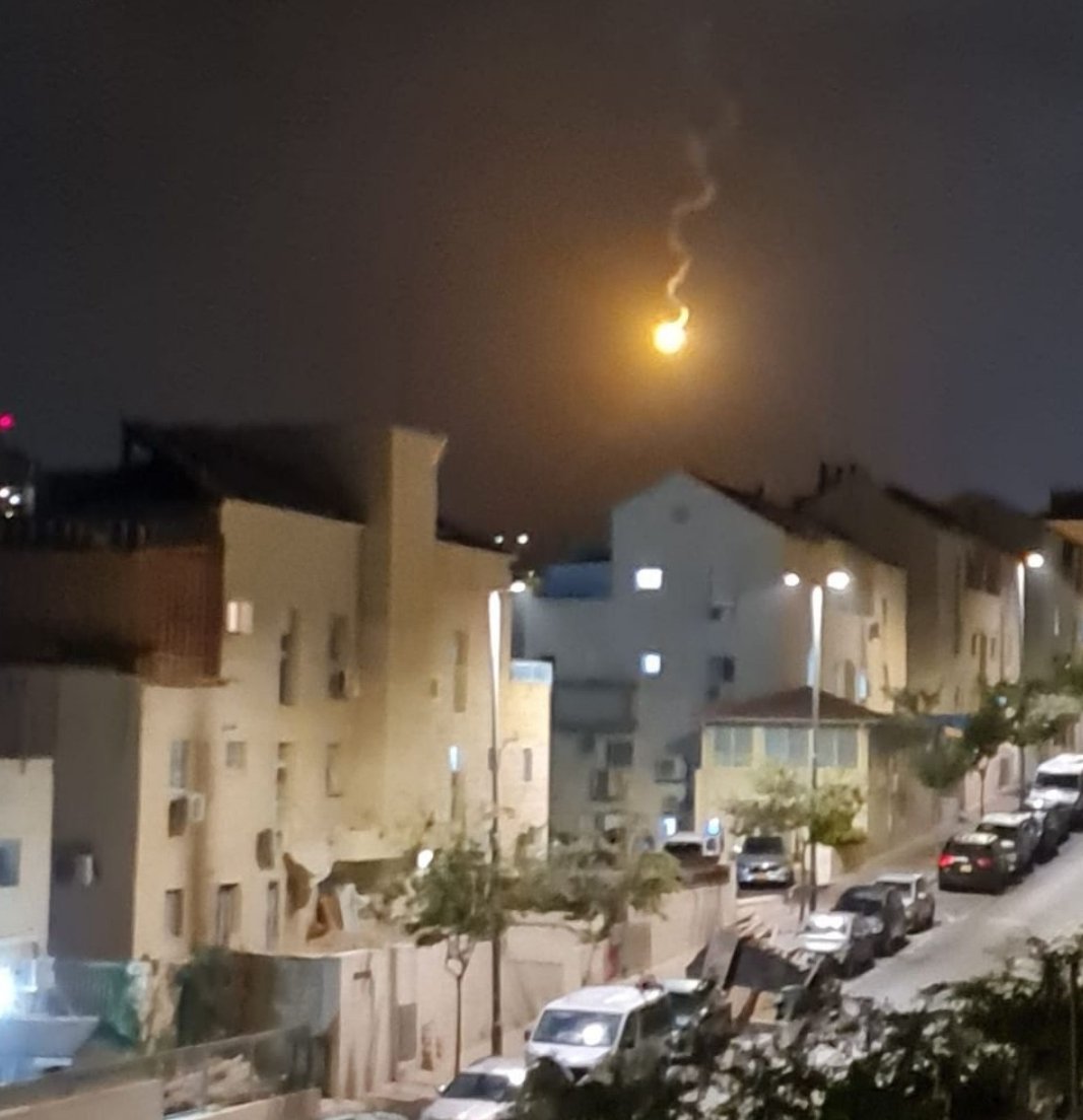 Flares fired by ISF over Bitar Settlement W Bethlehem City due to ...