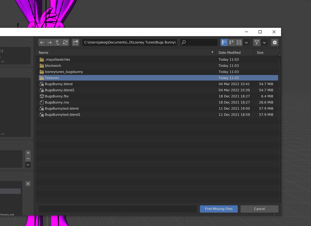 J.C. Thornton on Twitter: "Many asked me how to fix the problem with the models appearing pink ...
