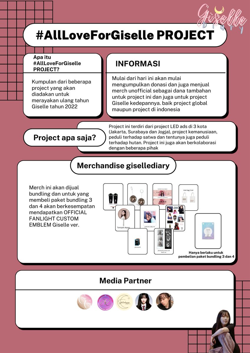 —𝒎. on Twitter: "RT @Giselle_GLOBAL: Please support all the projects from Giselle Fanbases. They ...