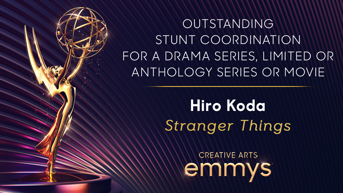 A big congrats to Hiro Koda on their #Emmy win for Outstanding Stunt Coordination for a Drama ...