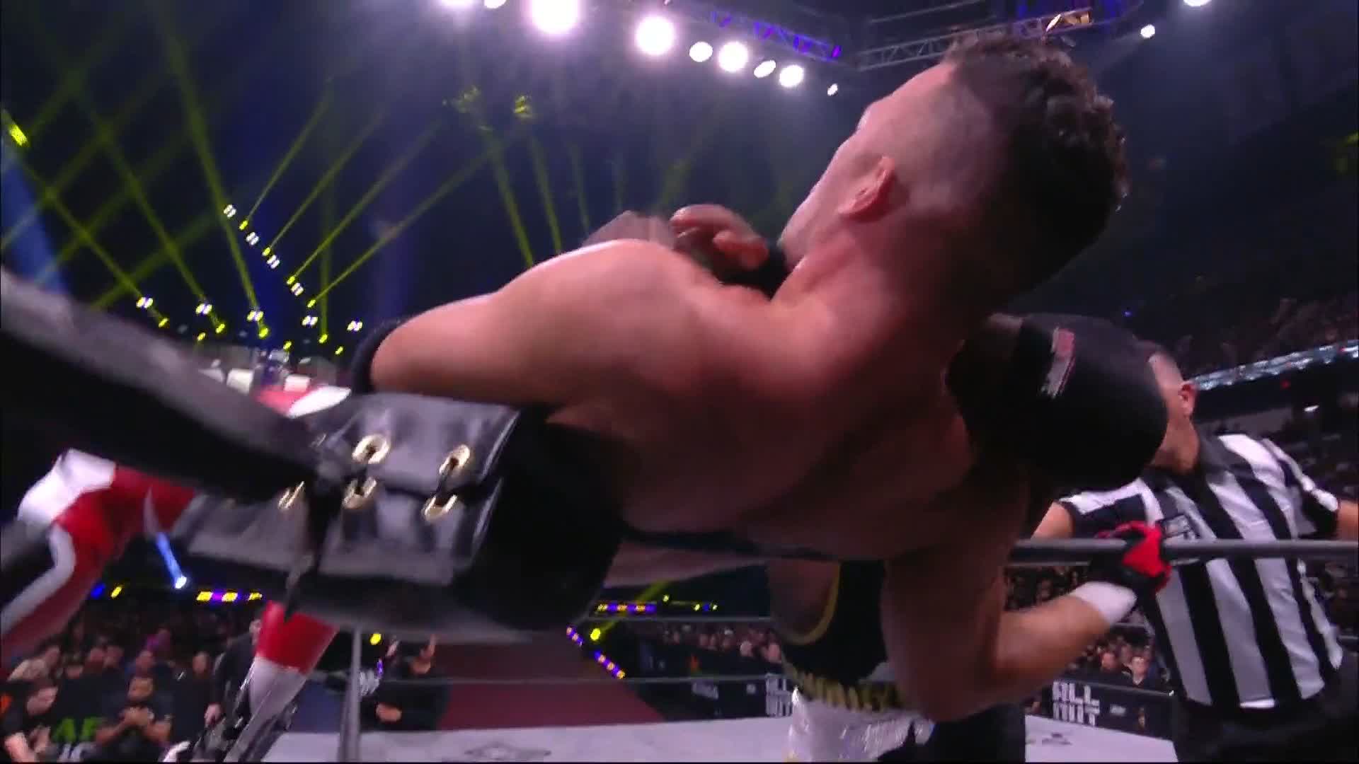 All Elite Wrestling on Twitter: "Powerhouse Hobbs with heavy hands into the chest of Ricky ...