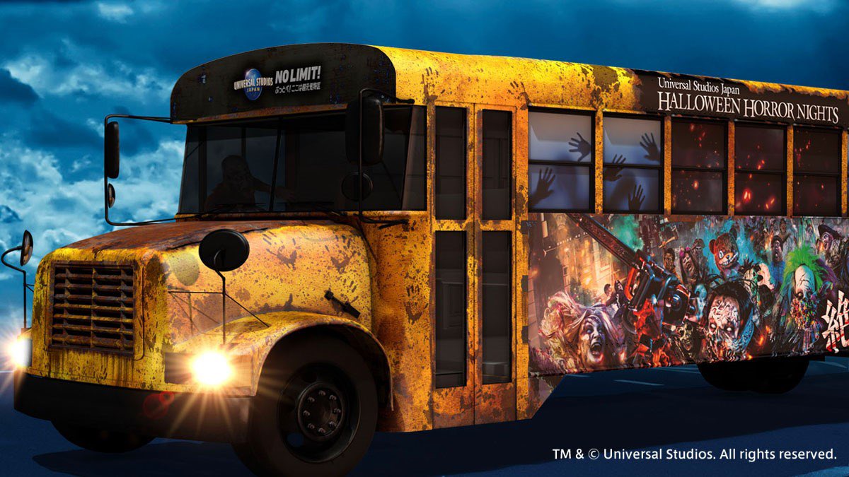 NAOKI on Twitter: "人通りの多い場所を走っているはずのUSJゾンビバスの目撃情報が全く無いのが1番のホラー😱 ＃USJ https://t.co/50OTZWYVgM ...