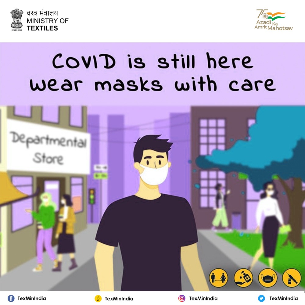 Ministry of Textiles on Twitter: "Don't let Covid-19 rule your life ...
