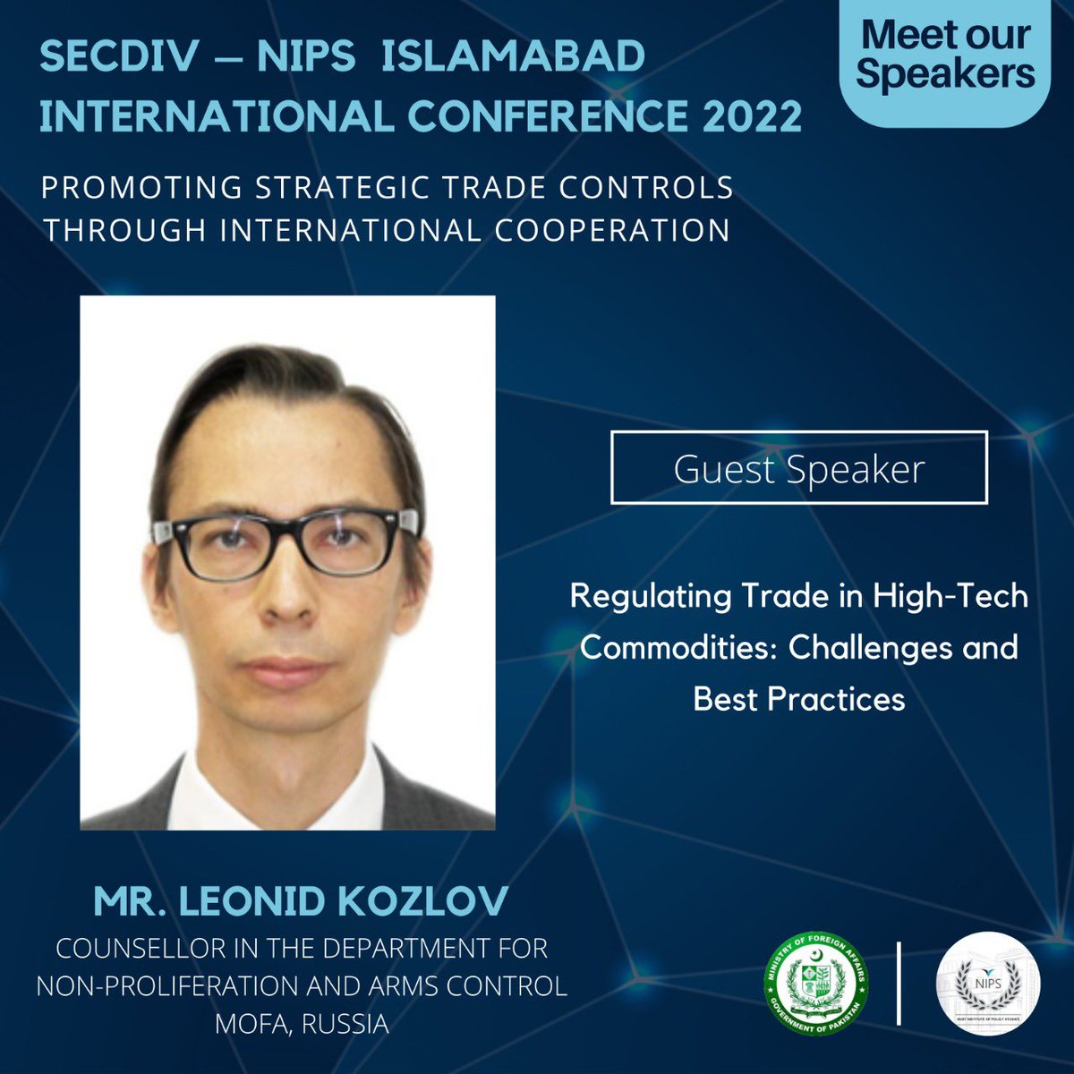 Spokesperson 🇵🇰 MoFA on Twitter: "🤝Meet our Speakers 🔹Leonid Kozlov 🔸 ...