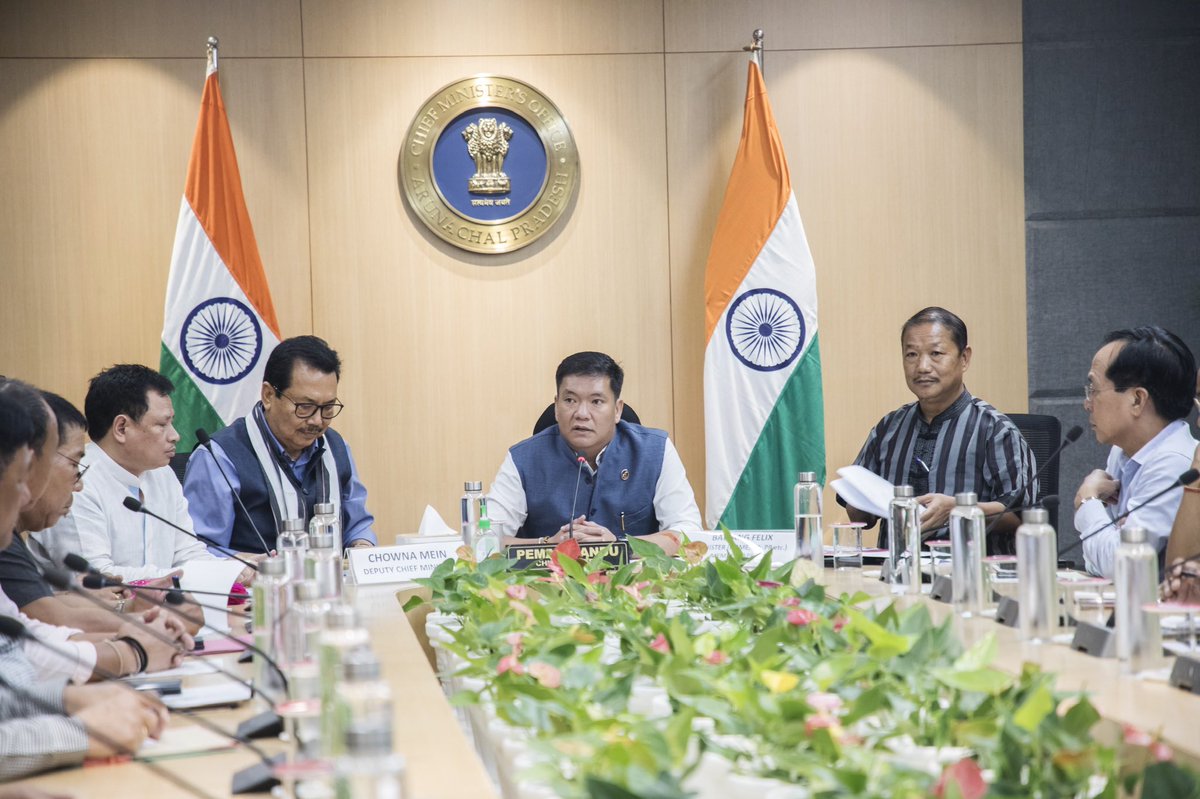 Pema Khandu པདྨ་མཁའ་འགྲོ་། On Twitter Had A Meeting With State