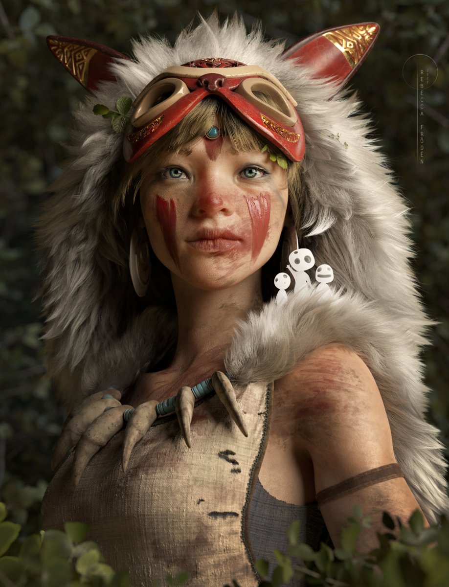 80 LEVEL on Twitter: "3D Artist Rebecca Frödén presented a realistic 3D recreation of Princess ...