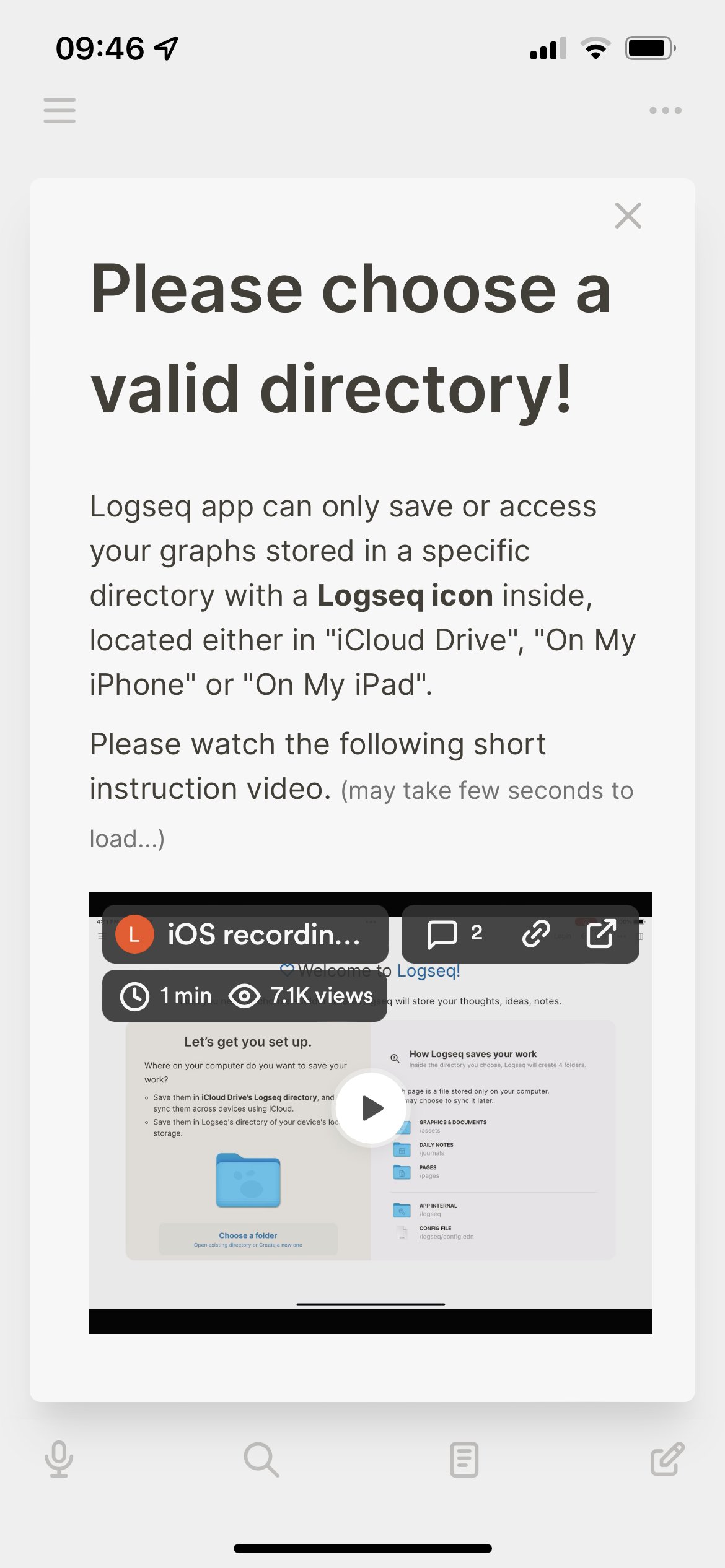 Logseq 🪵 on Twitter: "@siavashg Just tried again and still failed to save files in other folders ...