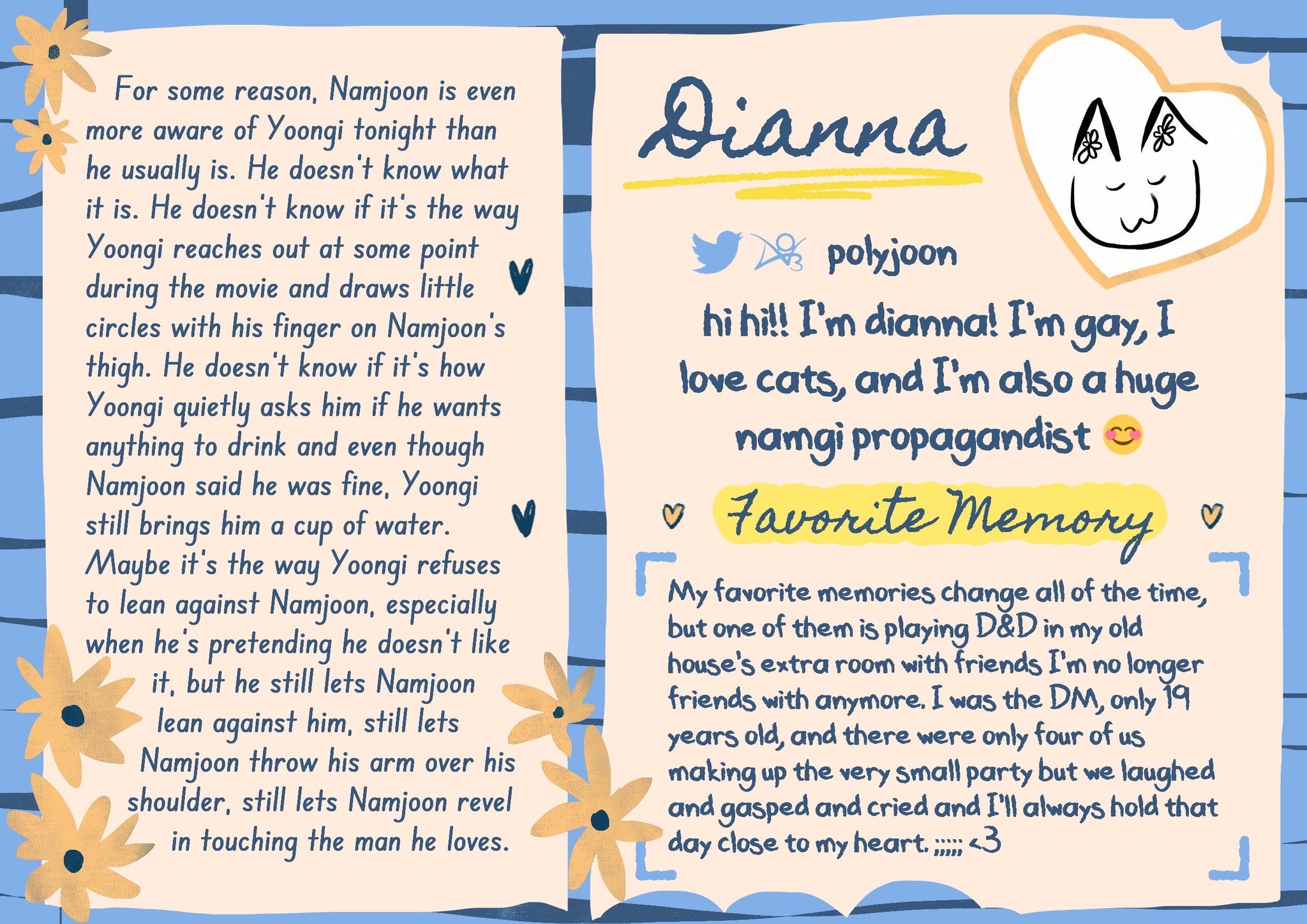 Re-spect: A Namgi Zine 💛 Creation! on Twitter: "💙 NAMGIST SPOTLIGHT 💛 Up next to the rap stage ...