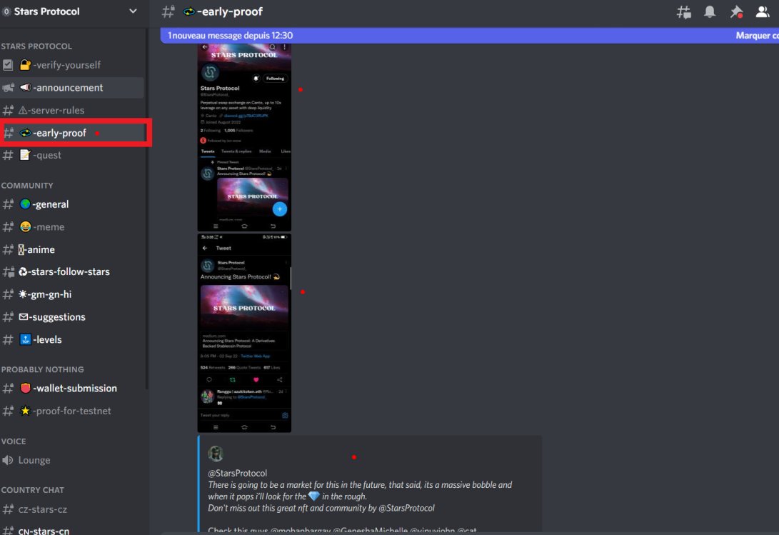 airdropscaptain.lens 🦇🔊 on Twitter: "💫 @StarsProtocol_ Perpetual Exchange 💫 Discord just opened ...