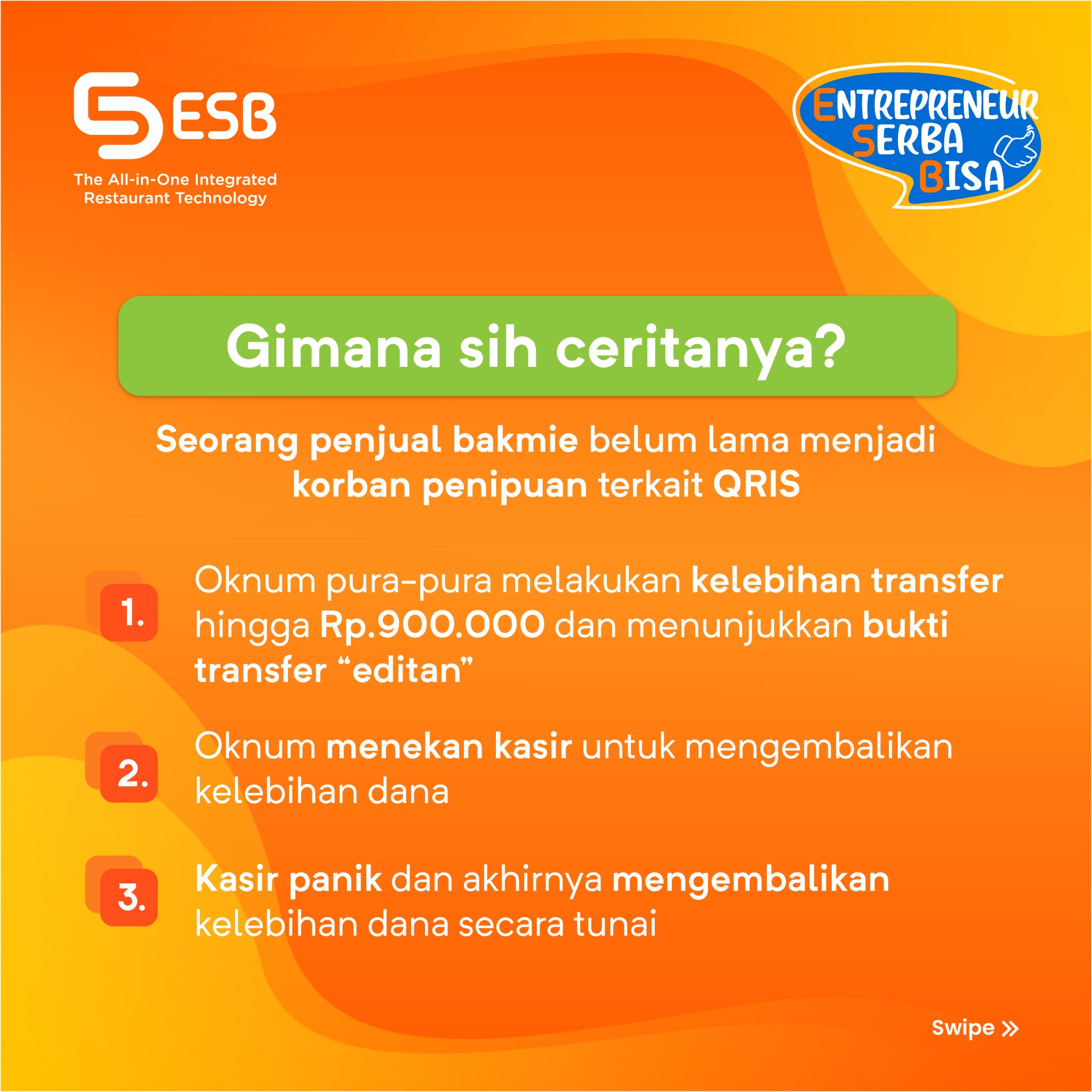 ESB | Sistem POS & ERP Terintegrasi on Twitter: "Pembayaran QRIS belum sepenuhnya bebas dari ...