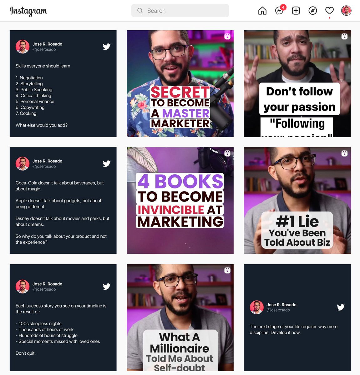 A hated man Instagram. But posted content 3 times a week. He gained 57K ...