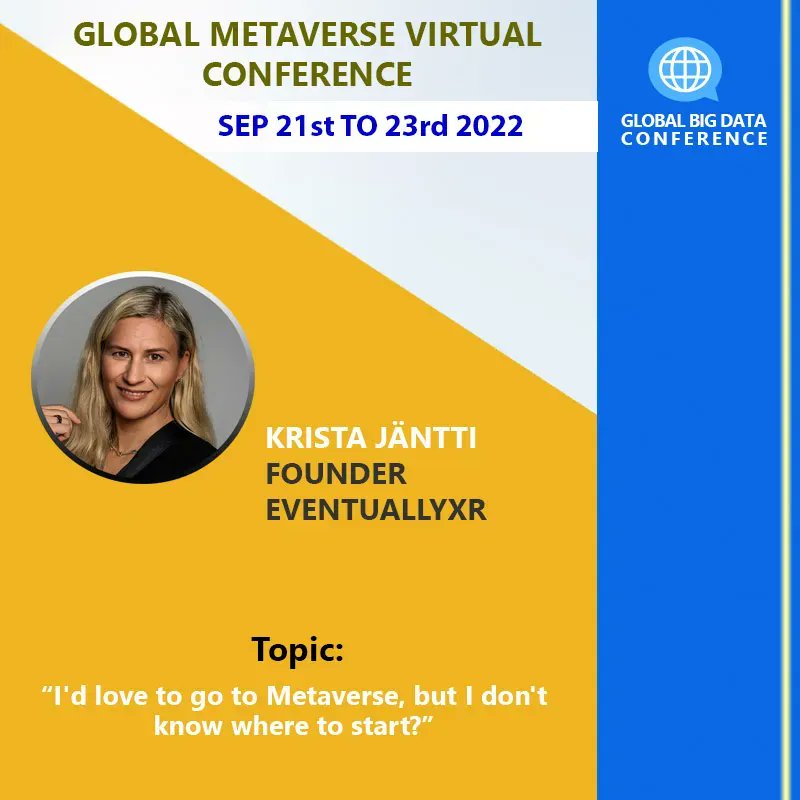 Big Data Conference on Twitter: "We are delighted to have @kristatuulia as a speaker at The ...