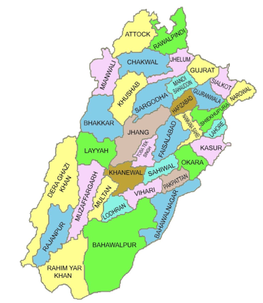 Map Of Sheikhupura Pakistan