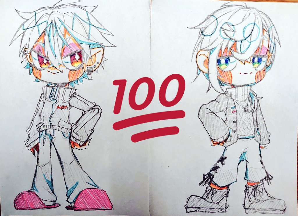 でべその絵 #ラリ猫 #にわ子絵 可愛いキャラたち 」9ziR_🐳の漫画