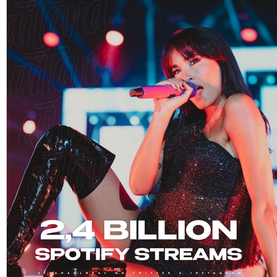 Aitana Global on Twitter: "La artista @Aitanax supera los 2,4 BILLONES de streams en la ...