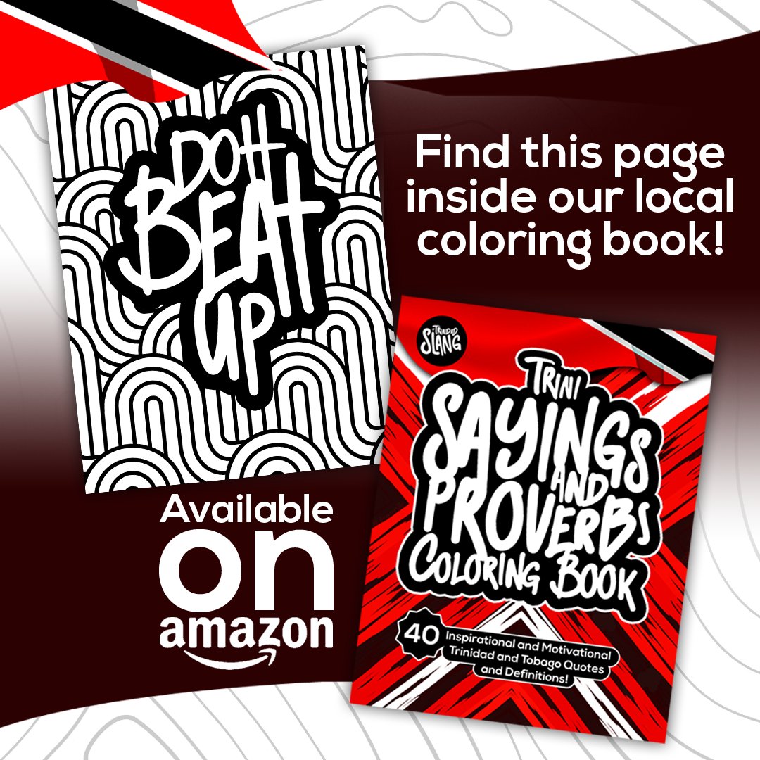 Trini Slang Sayings Trinidad Slang Clothing ° 📚Trinidadian