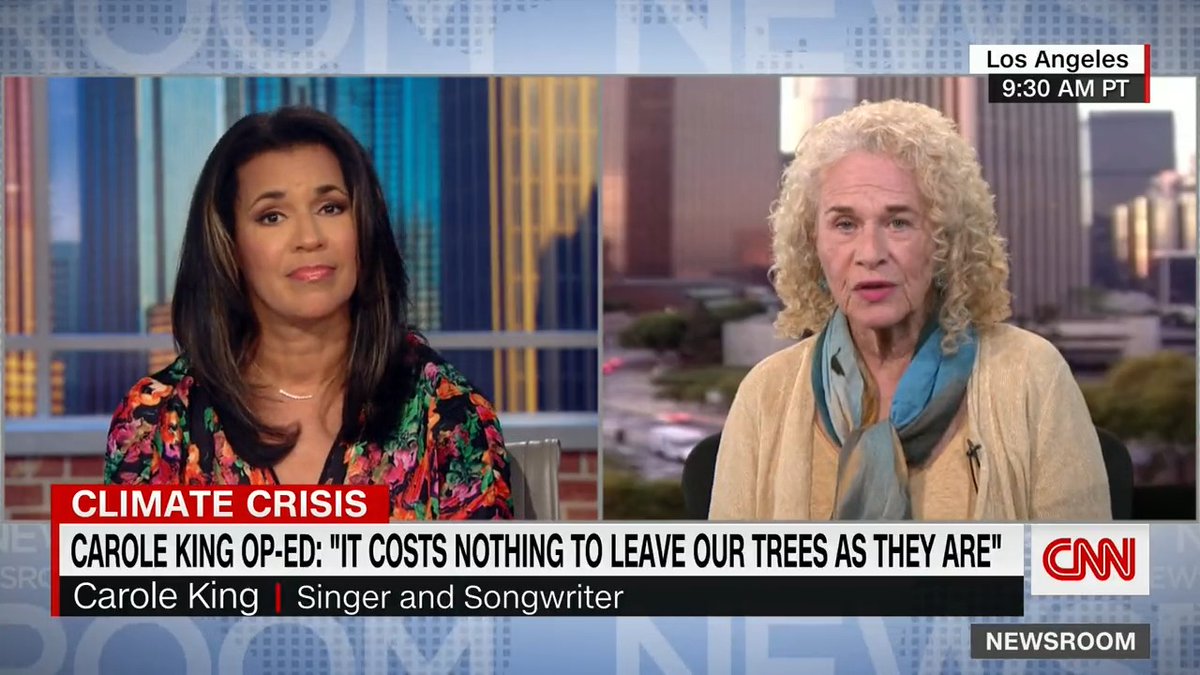 Legendary singer-songwriter and environmental activist Carole King says ...
