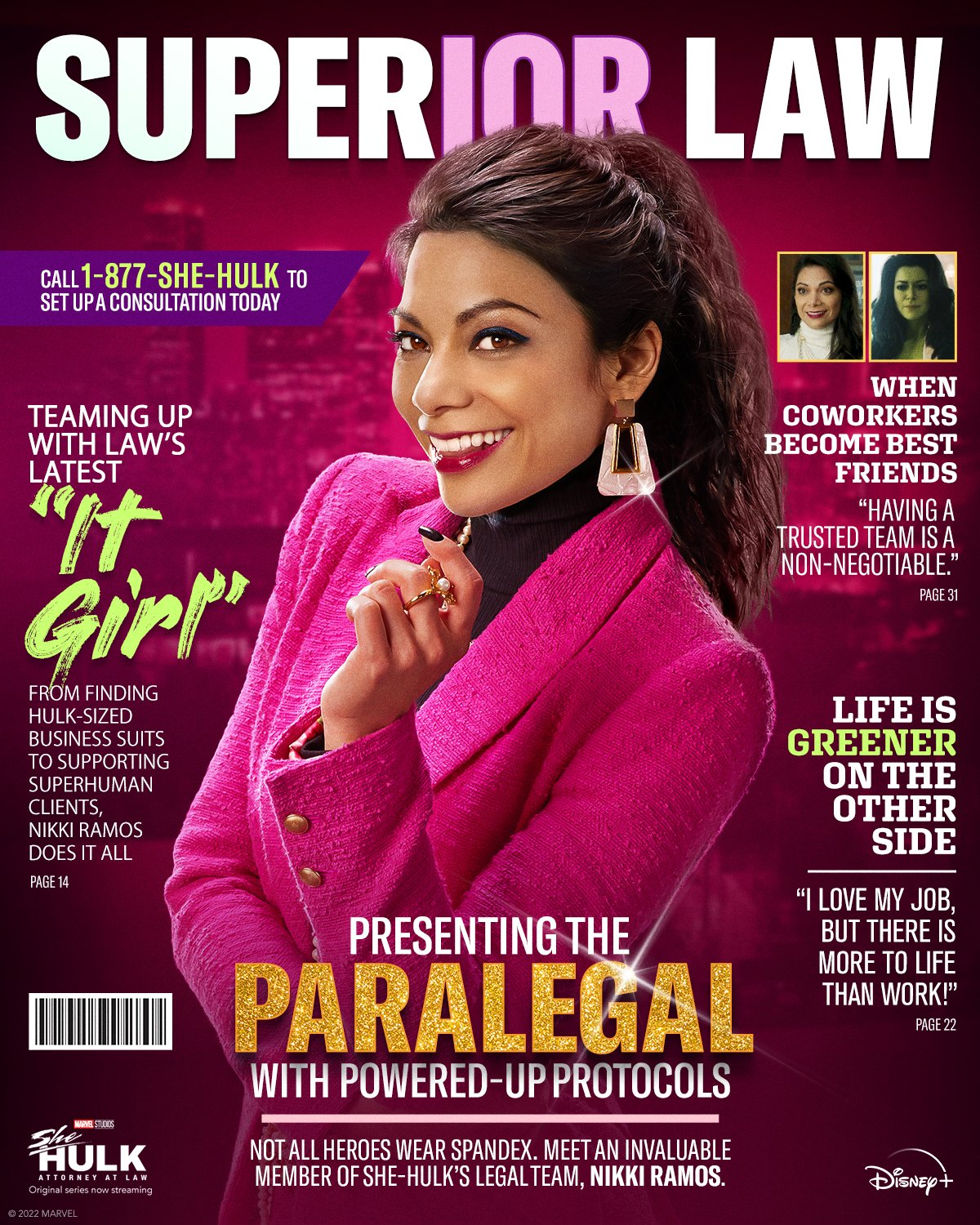 Nikki Ramos in nieuwe She-Hulk magazine cover op Disney Plus België op ...