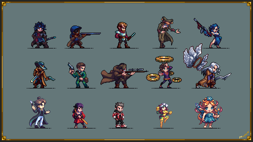 Pixel Art Sprite Sheet: Dungeons Dragons Character, 60% OFF