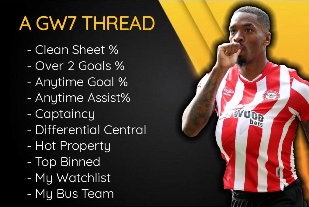 FPL CORF 🏴󠁧󠁢󠁷󠁬󠁳󠁿 on Twitter: "🏟️ GAMEWEEK 7: A THREAD 🥅 Clean Sheet % ⚽ Over 2.5 Goals % 🎯 Teams ...