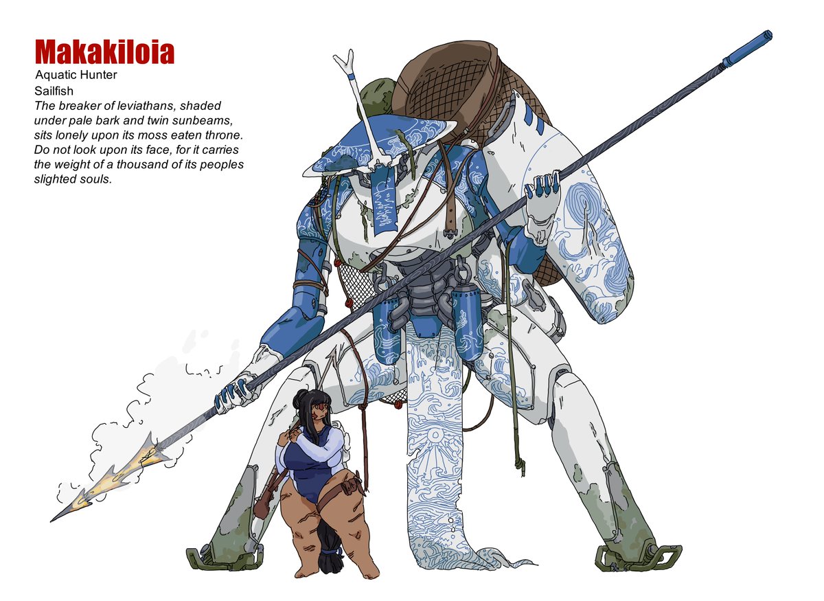 Snarferman (cool) on Twitter: "converted one of my ocs into a lancer pilot for a reason to draw ...