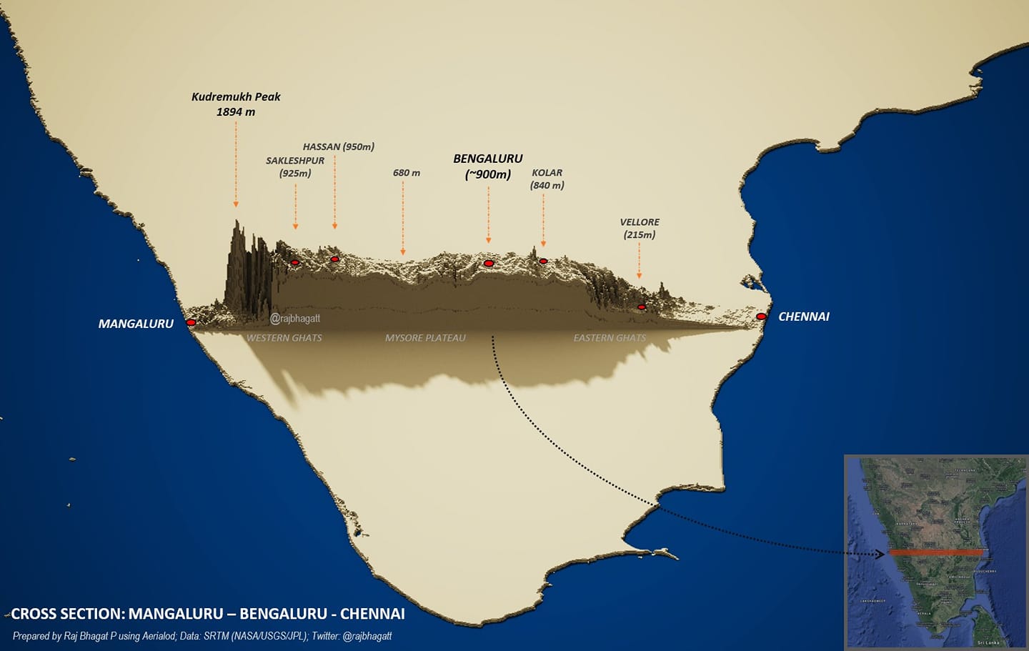 Deccan Plateau On World Map