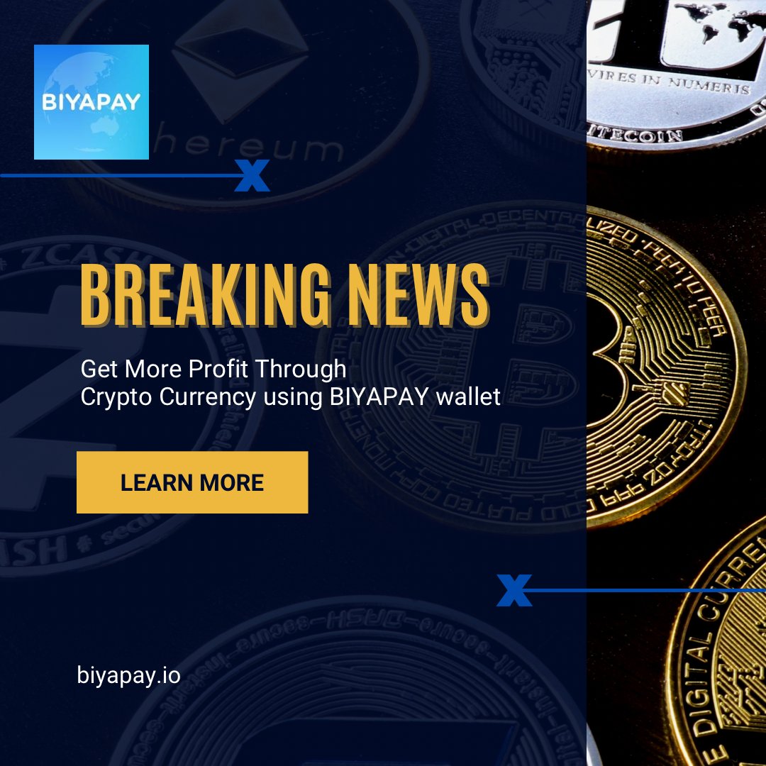 Biyapay-global on Twitter: "Get more profit with cryptocurrency. Switch to #biyapay wallet today ...