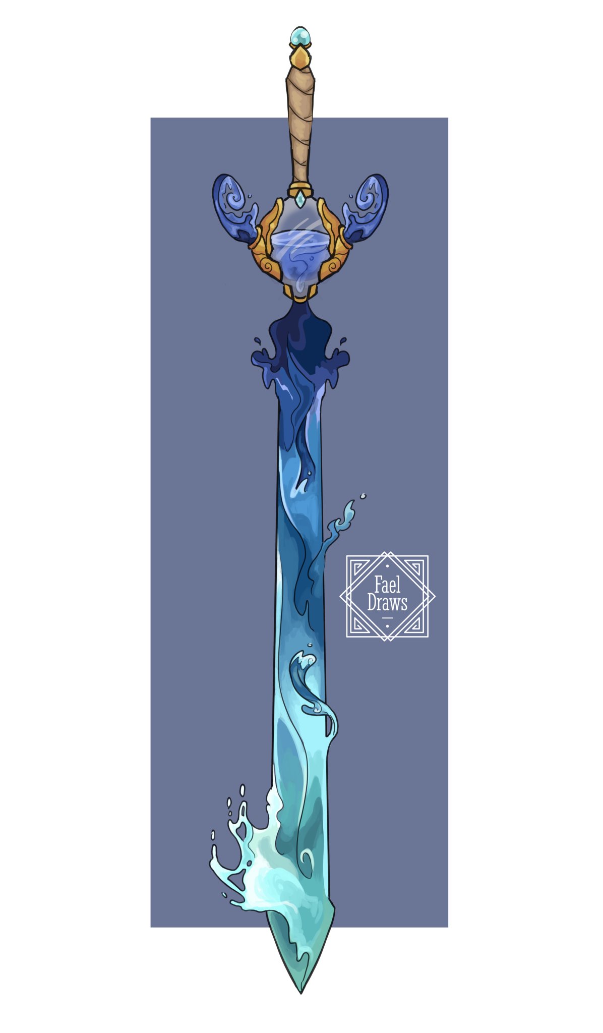 Fael Working on Commissions on Twitter: " #Swordtember2022 Day 6: Liquid https://t.co/1NnvuSOH2s ...