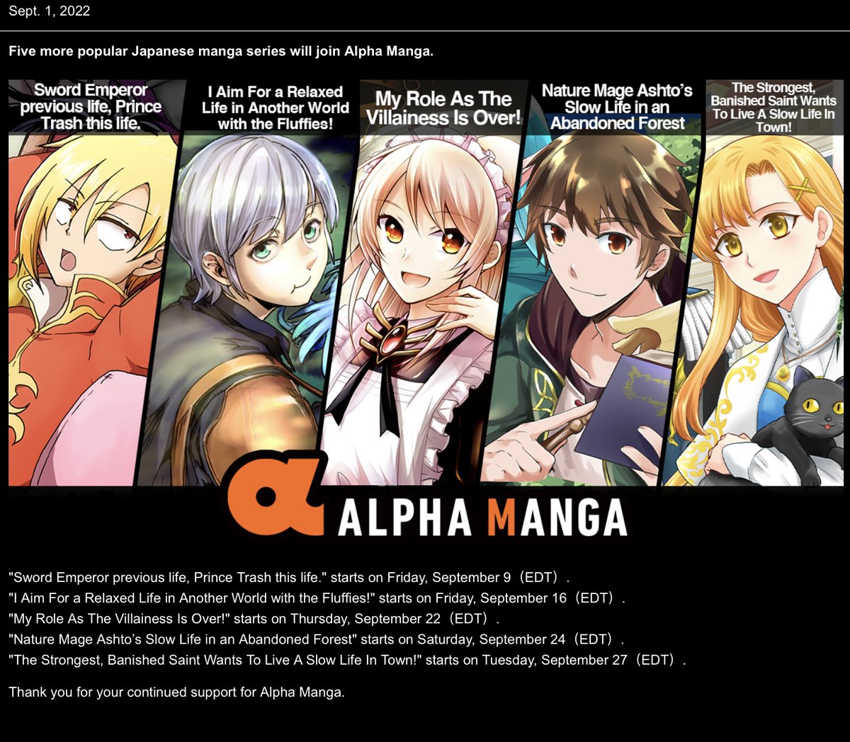 TheOASG on Twitter: "5 Alpha Polis manga will be added to mobile service Alpha Manga this month ...