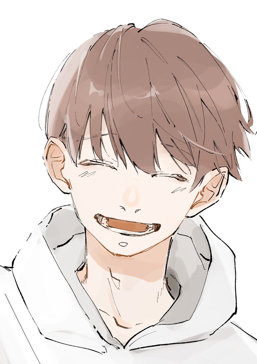 「デジタルの環境がちょっと新しくなったので練習と、今もやっぱりこういう笑顔大好きで」いとのイラスト