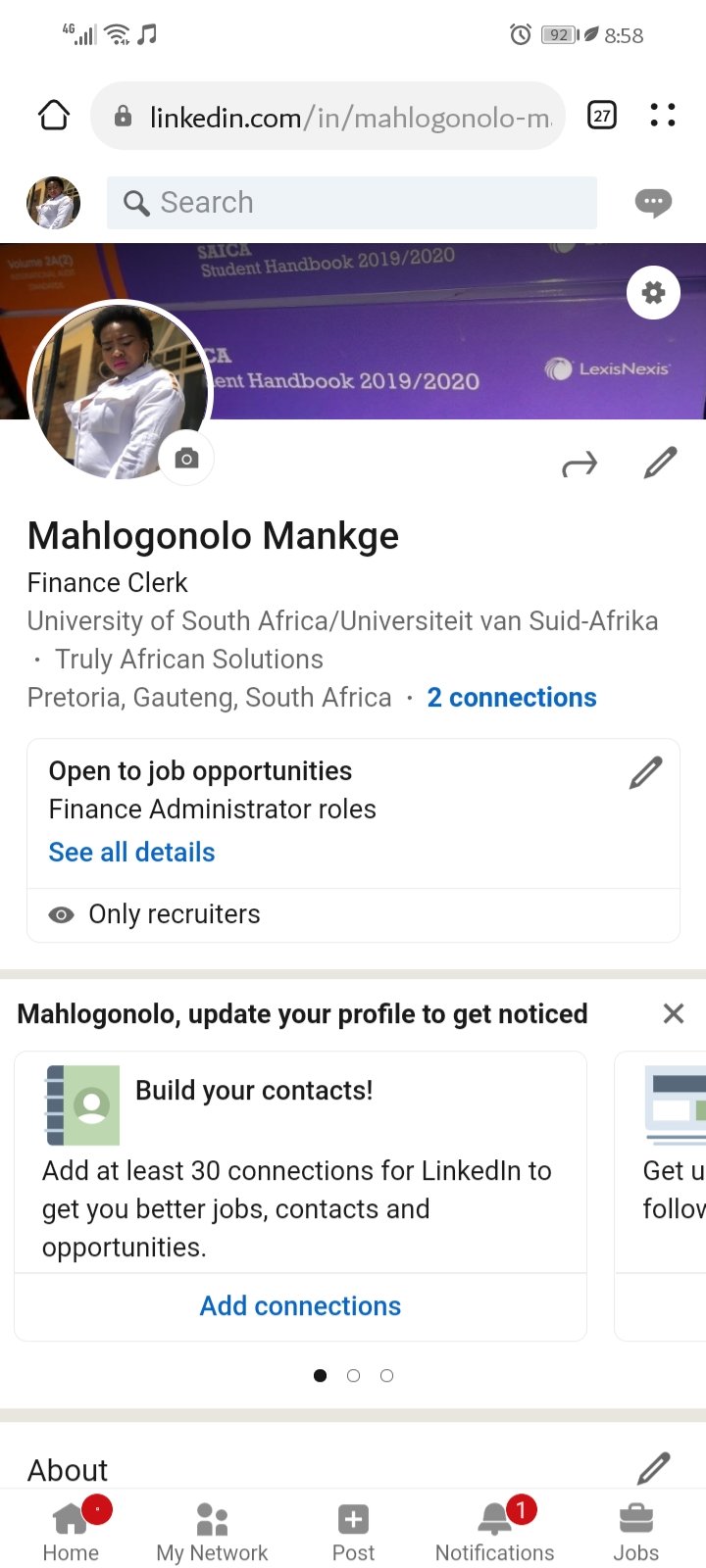 Mahlogonolo on Twitter: "@DuduzileMotsep3 @Havana_Bloom This is my profile please assist me on ...