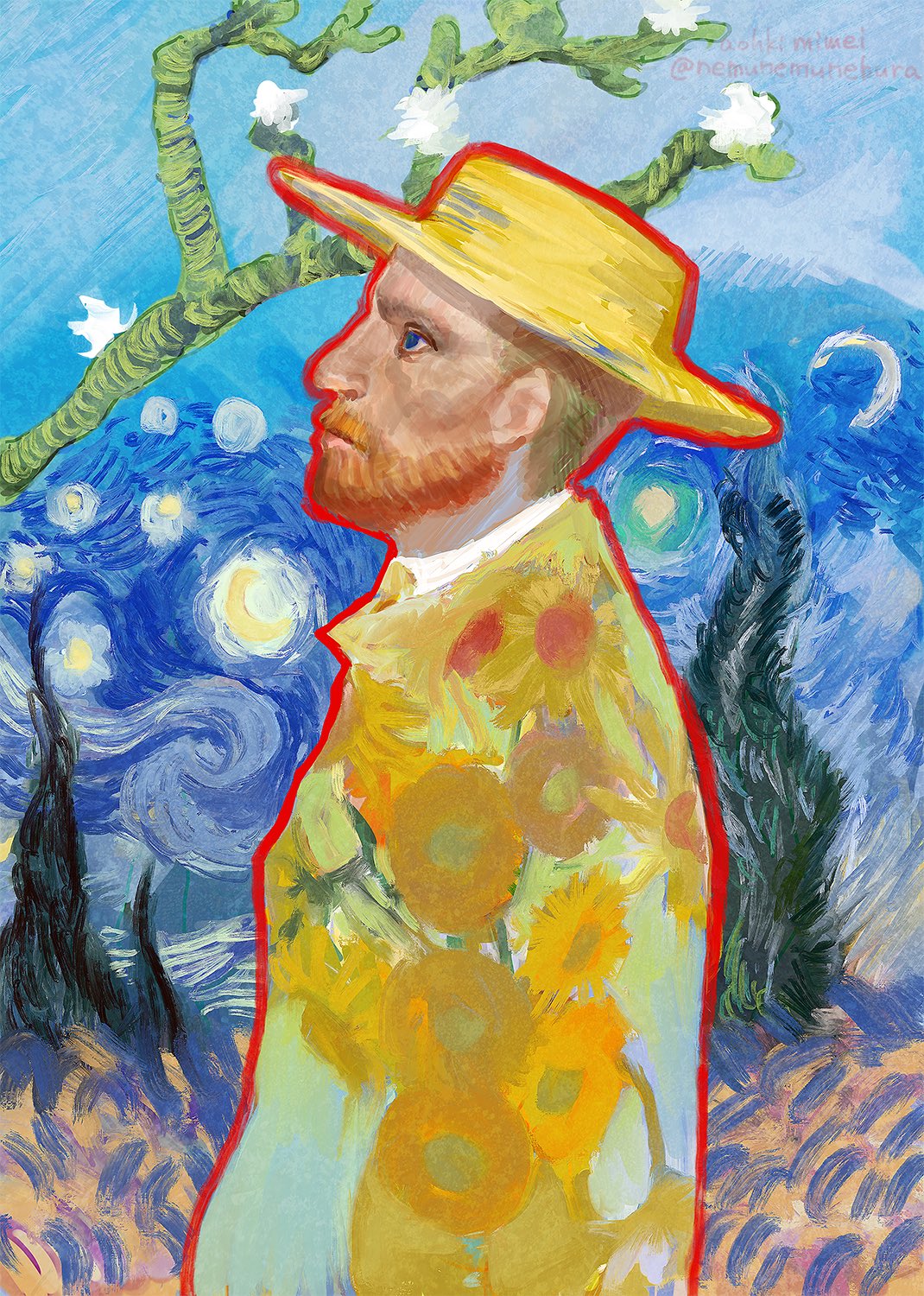 aohki mimei🌟11/27ティアそ20b on Twitter: "ゴッホのファンアート Van Gogh Fan Art #procreate https://t.co ...
