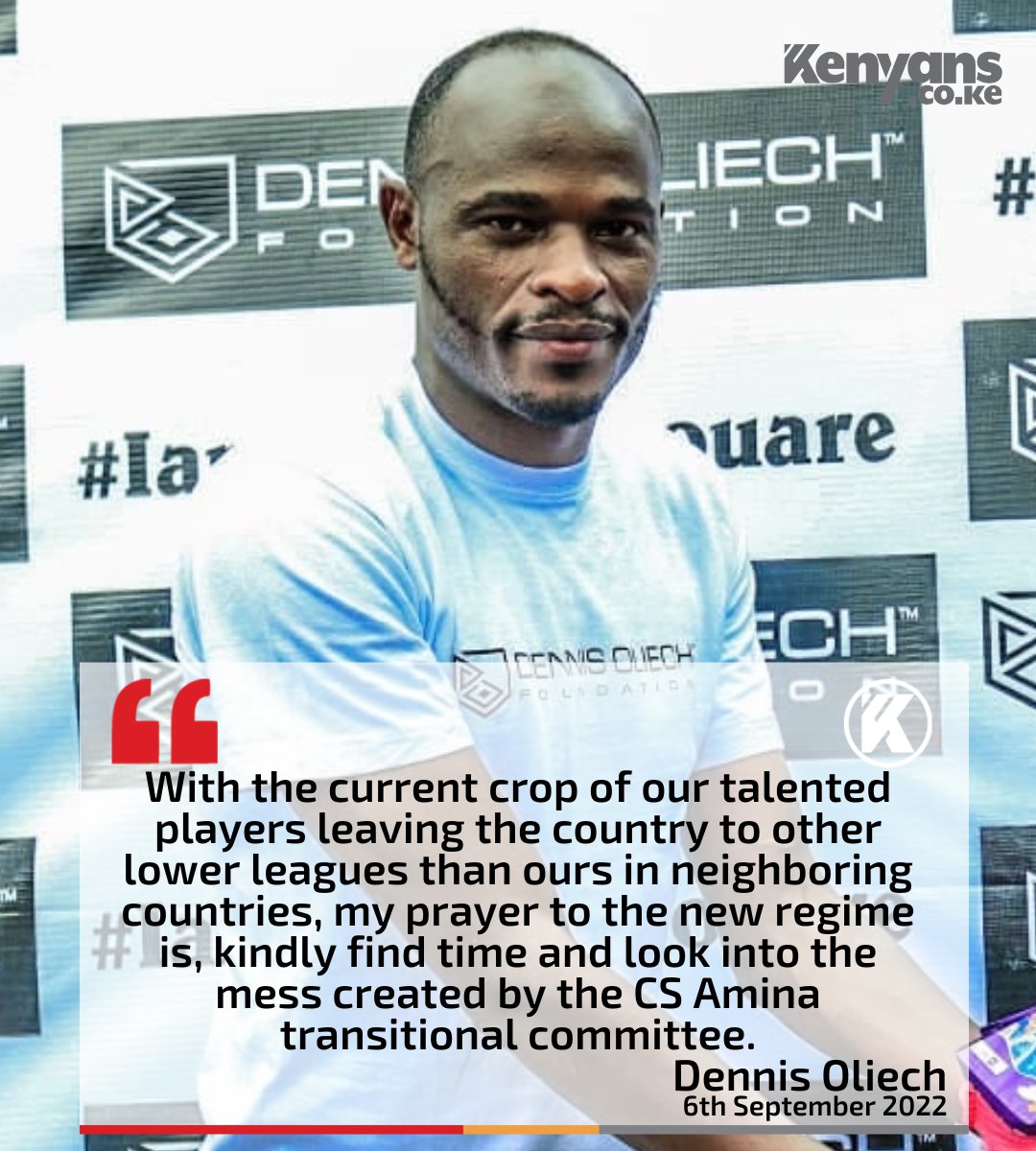 Kenyans.co.ke on Twitter: "Dennis Oliech's request to William Ruto's government https://t.co ...
