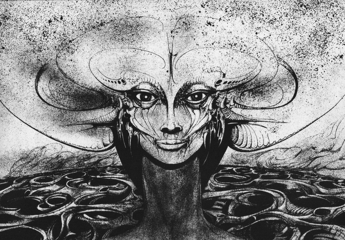 Scifi Art On Twitter Hr Giger ‘head I 1965