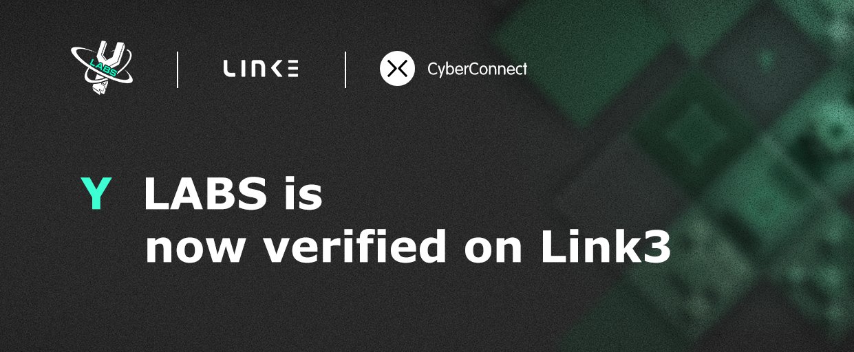 Y Labs on Twitter: "We are happy to announce that we are now verified on @link3to by ...
