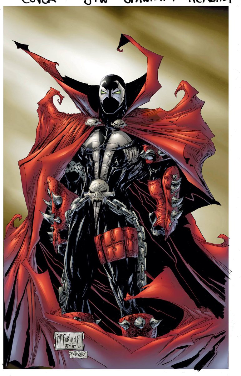 Daily Spawn Archive on Twitter: "RT @SpawnArchive: Spawn pin-up (1997). This piece was used for ...