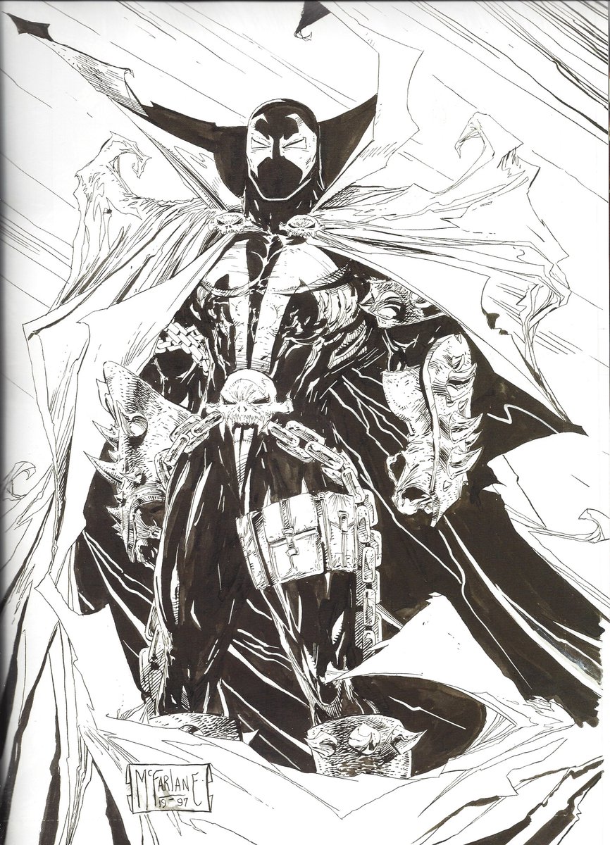 Daily Spawn Archive on Twitter: "RT @SpawnArchive: Spawn pin-up (1997). This piece was used for ...