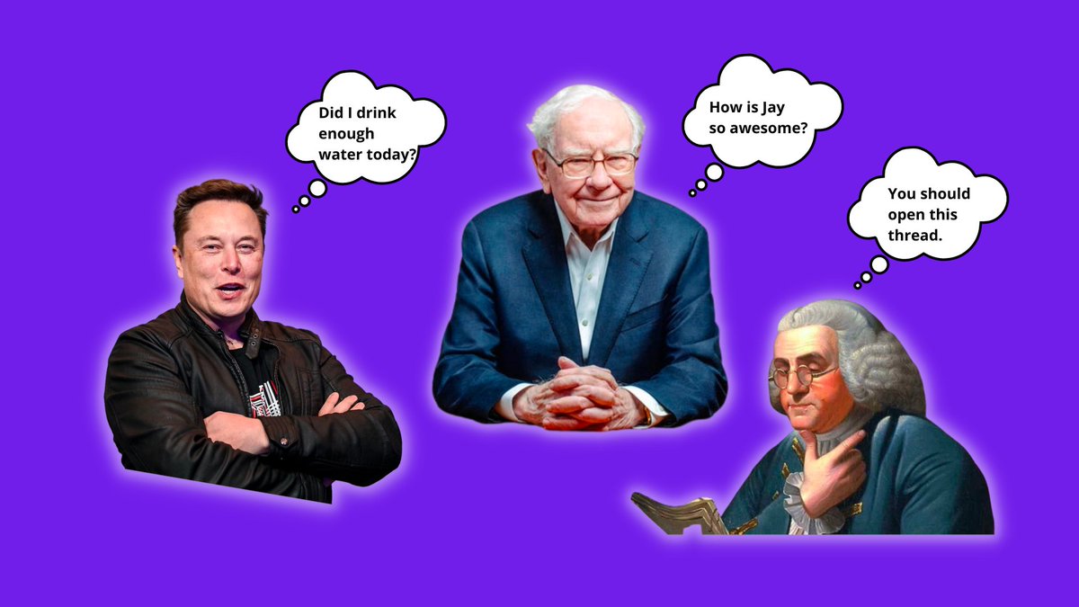 Benjamin Franklin, Elon Musk, Warren Buffet. Wealthy polymaths with 1 ...