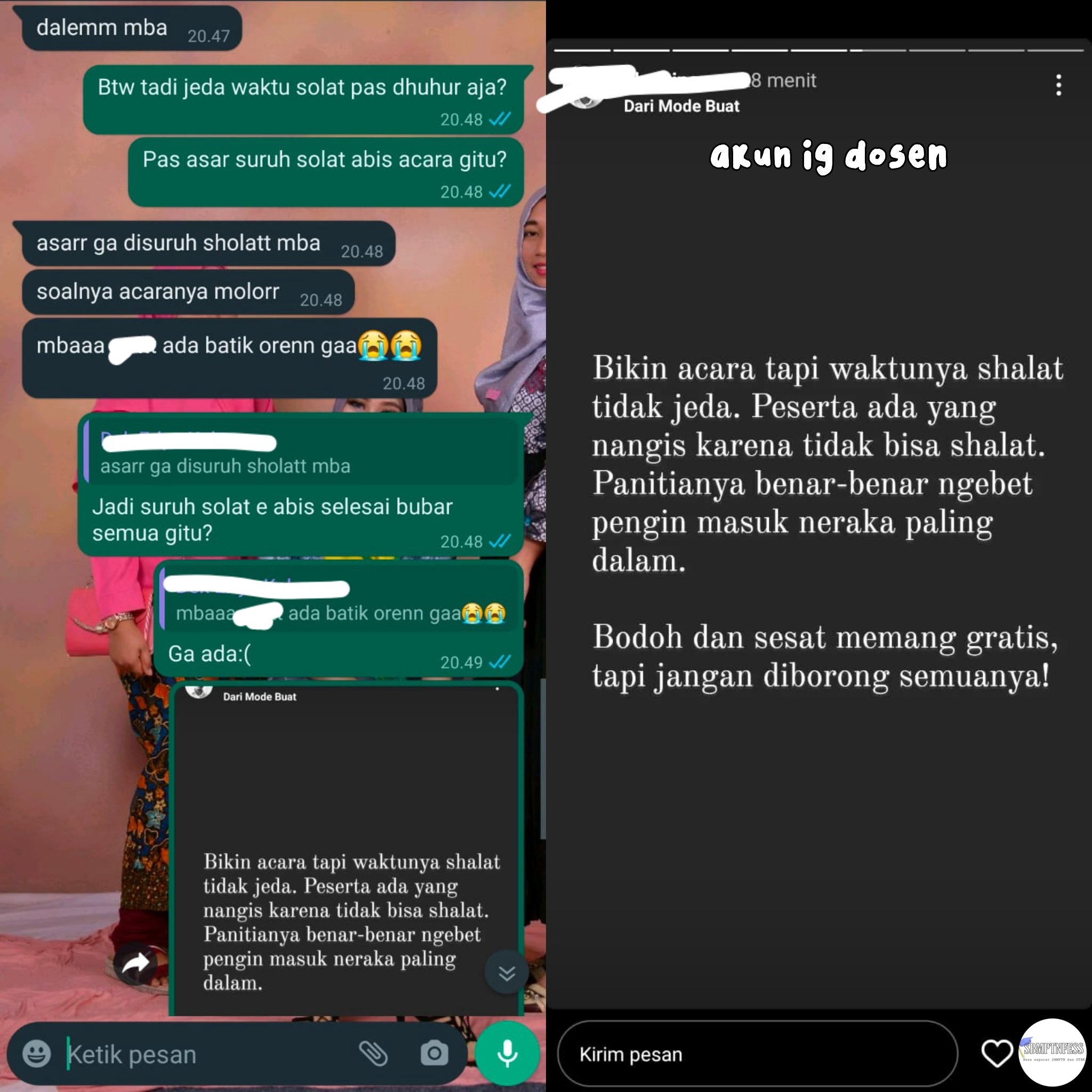 Use PTN! — SBMPTNFESS on Twitter: "ptn! aku mau nanya. ospek (pbak) kaya gini di univ yg ber ...