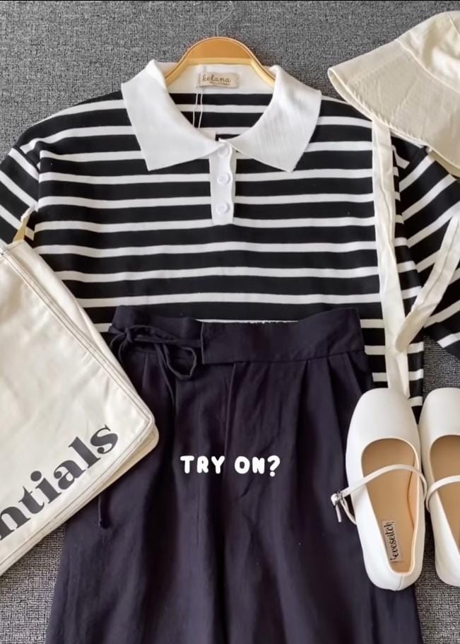 Aesthetic Stuff on Twitter: "Polo knit https://shope.ee/9eiLS7a9Fh Pants https://shope.ee ...