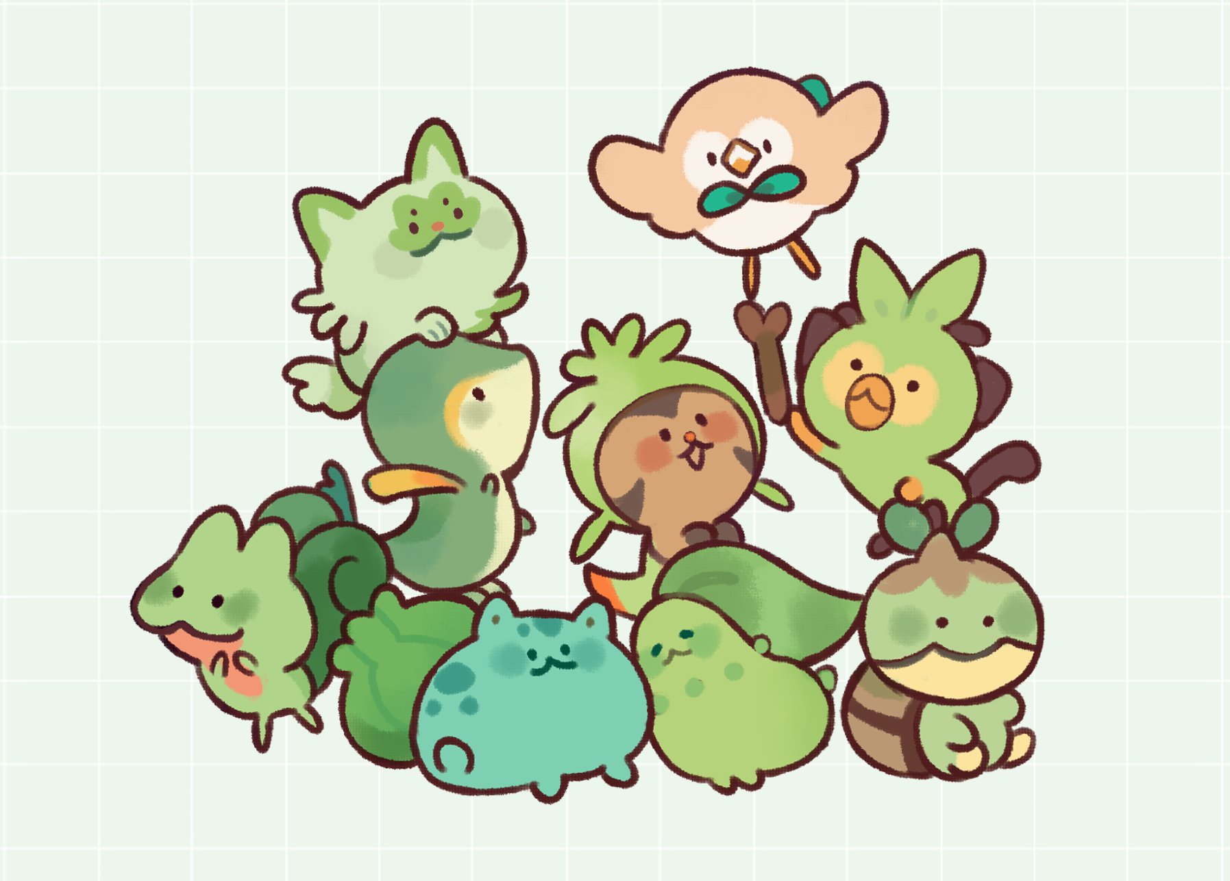 Chibi Starter Pokemon FREE Gen 1 Pokemon Starters Chibi: Crochet