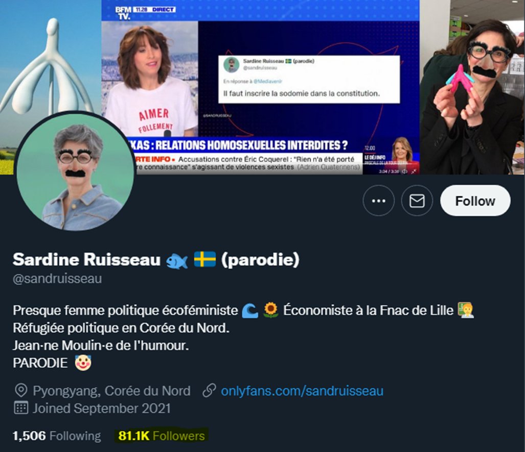 Sardine Ruisseau 🐟 🇸🇪 (parodie) on Twitter: "Bonjour @TwitterFrance, si ...