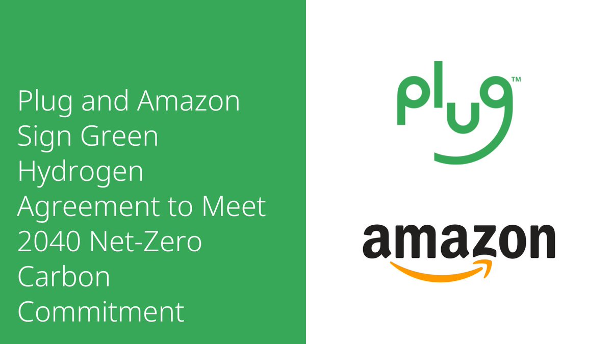 Plug Power Inc.: Plug is proud to announce a new agreement with ...