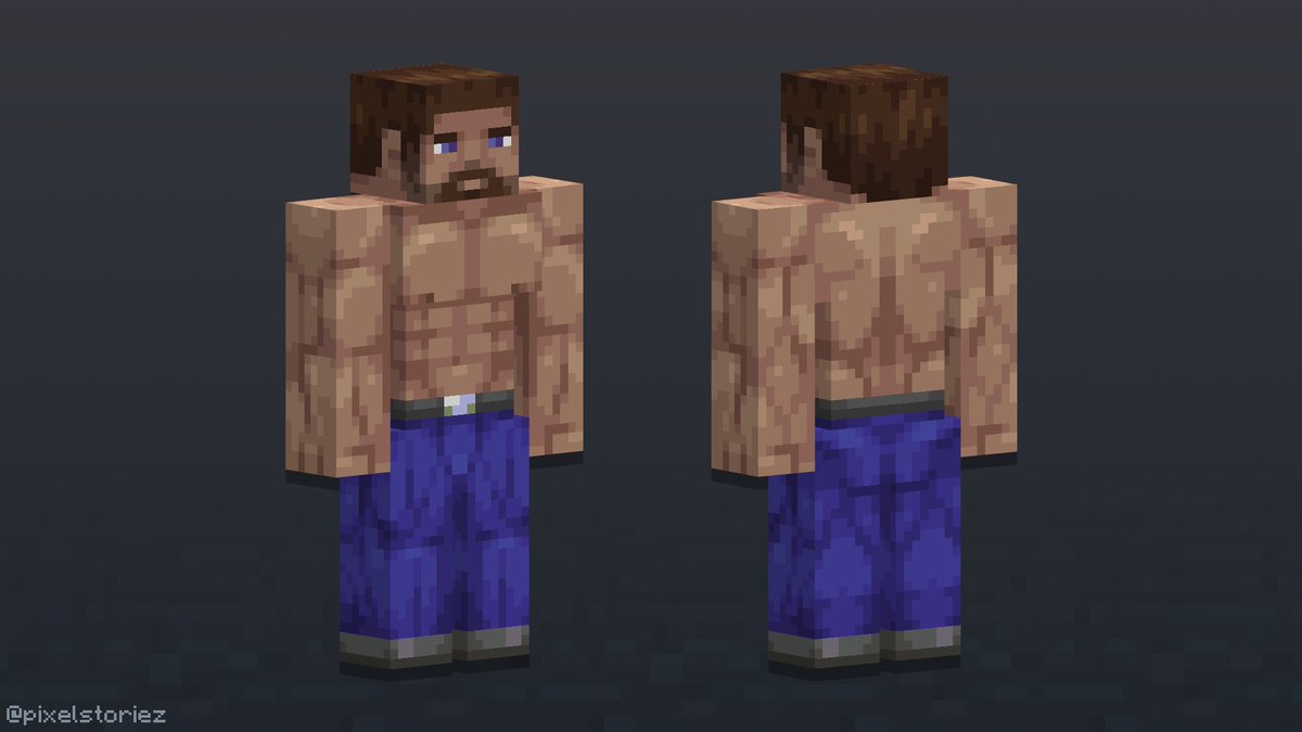 Pixelstories on Twitter: "Steve just got way more jacked 💪 #minecraft"