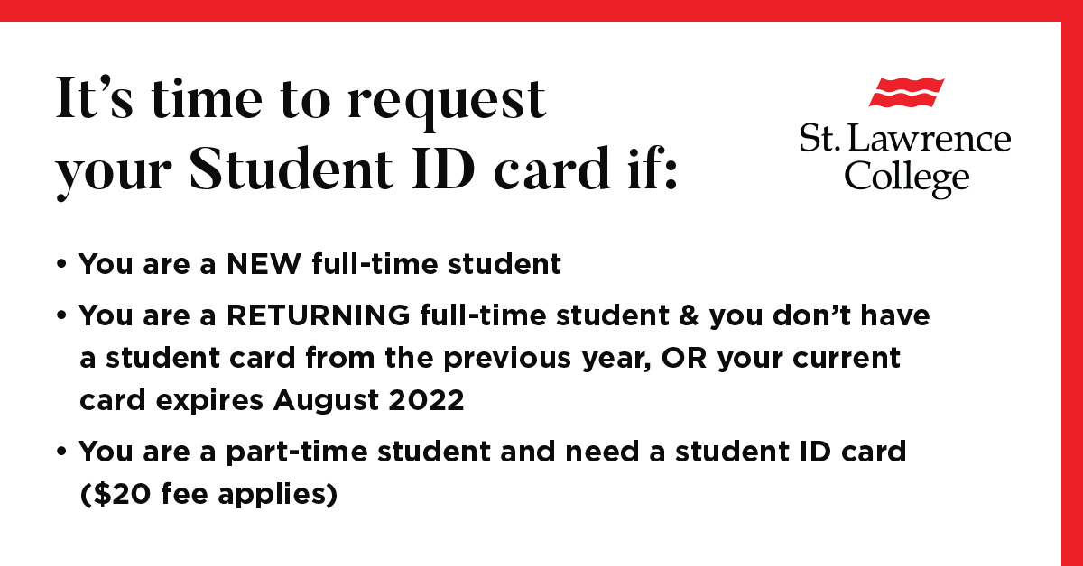 St. Lawrence College on Twitter: "Reminder! If you are a new or returning full-time student, it ...