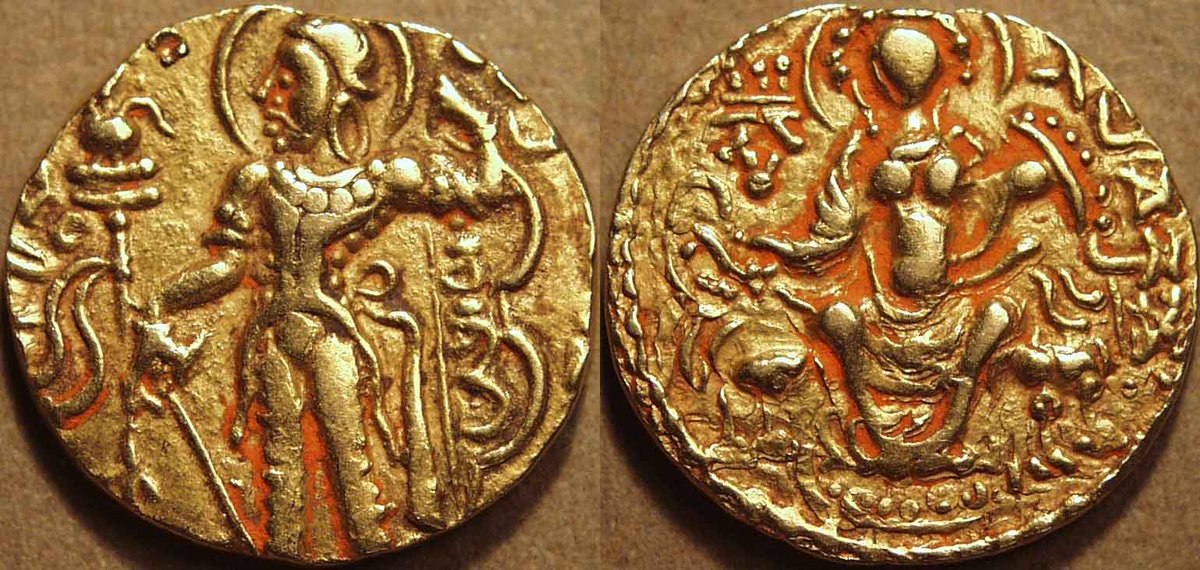 🧵Gold Coins of Emperor Chandragupta II Emperor Chandragupta continued ...