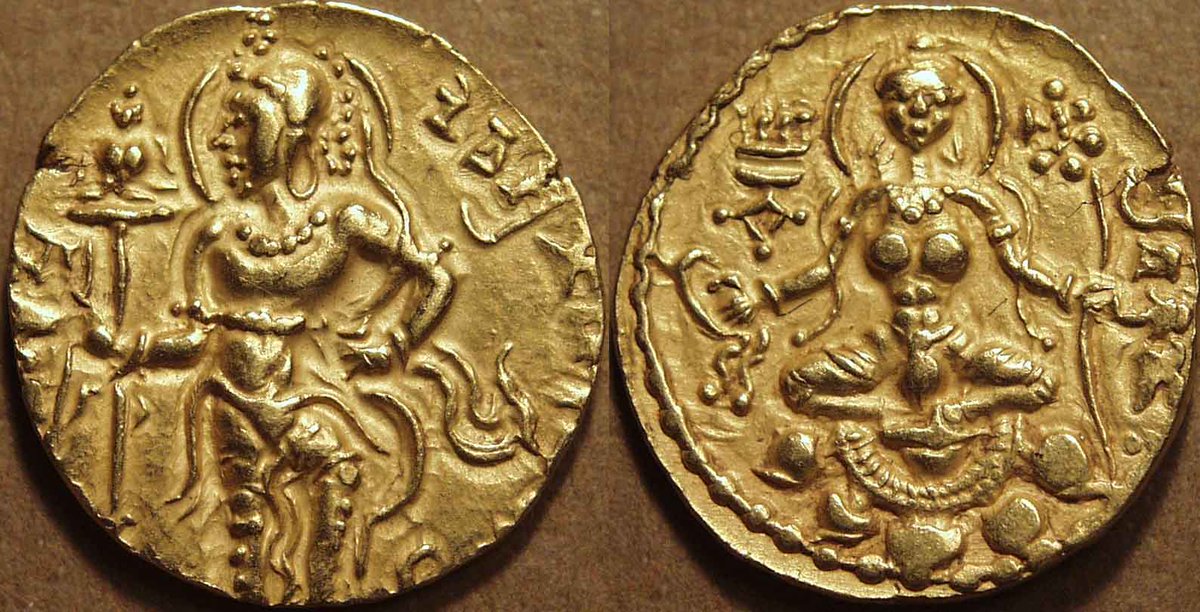 🧵Gold Coins of Emperor Chandragupta II Emperor Chandragupta continued ...